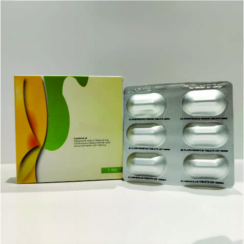 Leading amoxycillin 1gm +clarithromycin 500mg+rabeprazole 20mg combi ...