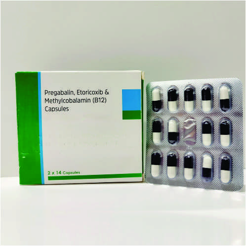 Leading etoricoxib 90mg + pregabalin 75mg+ vitamin b12 24mcg tablets ...