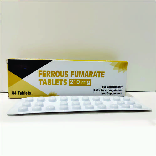 Leading ferrous fumarate 210mg tablets Manufacturer and Exporter in ...