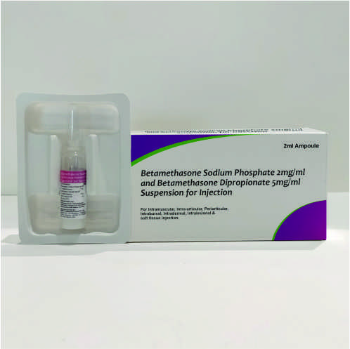 Leading betamethasone sodium phosphate 2mg + betamethasone dipropionate ...